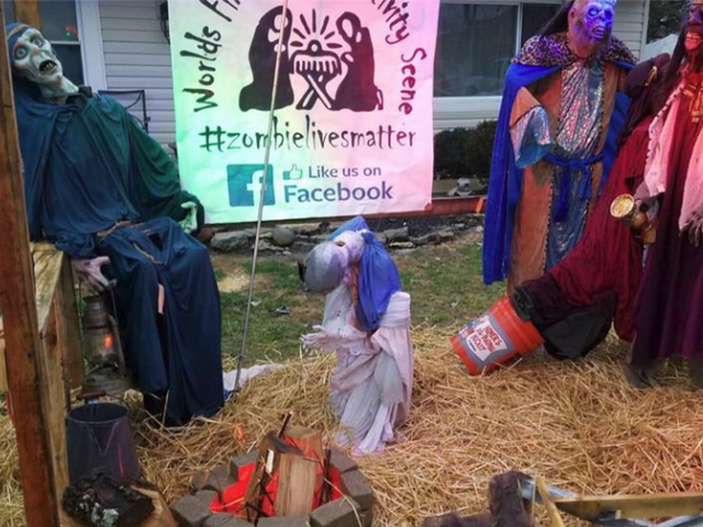 Zombie nativity scene attacked by vandals, owner says - WCPO Cincinnati, OH
