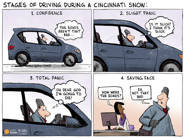 EDITORIAL CARTOON: How to drive in the snow - WCPO Cincinnati, OH