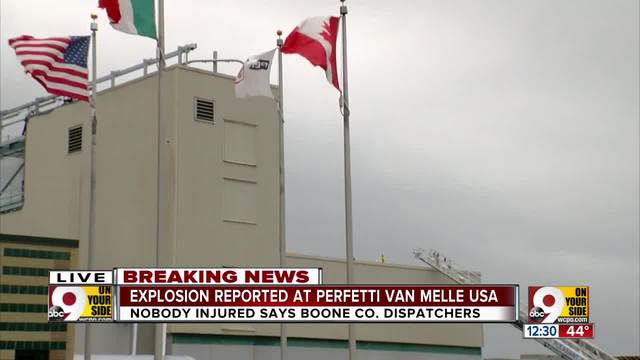 Perfetti Van Melle factory explosion closes road near Cincinnati ...