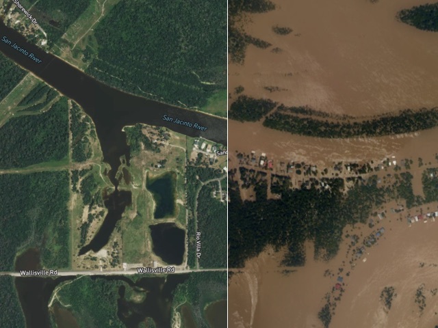 Before and after: Overhead photos show Hurricane Harvey's destruction ...
