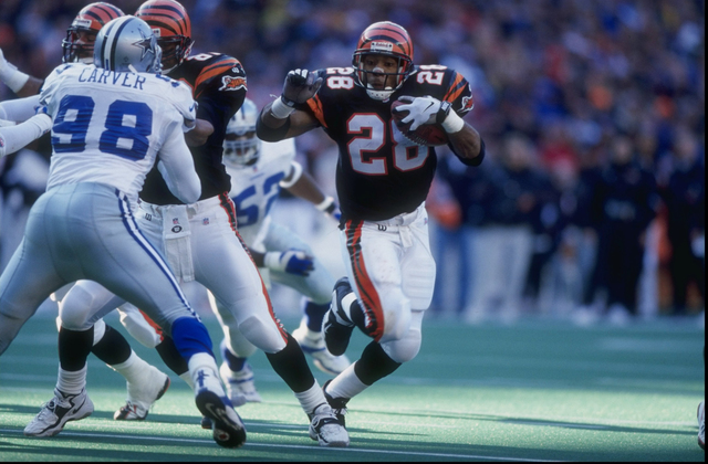 Sports Vault: Bengals rookie Corey Dillon rushed into history - WCPO ...