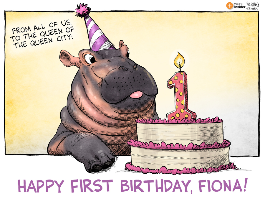 EDITORIAL CARTOON: Happy birthday, Fiona! - WCPO Cincinnati, OH