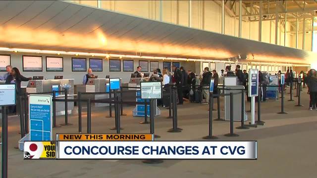 American Airlines switching concourses at CVG as part of major ramp ...