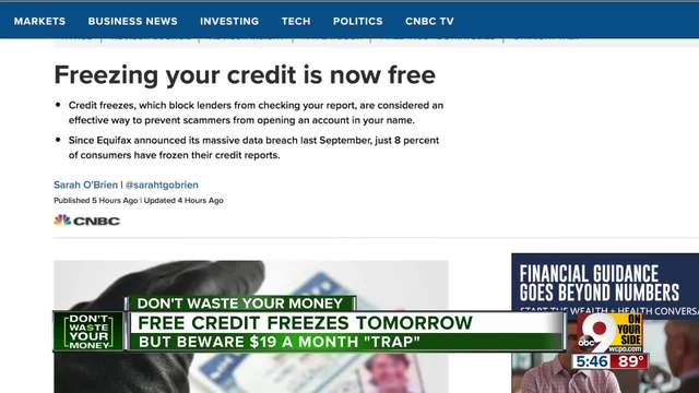How you can now get a free credit freeze - WCPO Cincinnati, OH