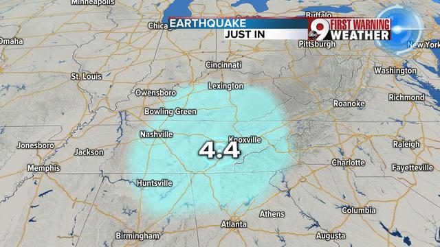 Two early morning earthquakes in Tennessee - WCPO Cincinnati, OH